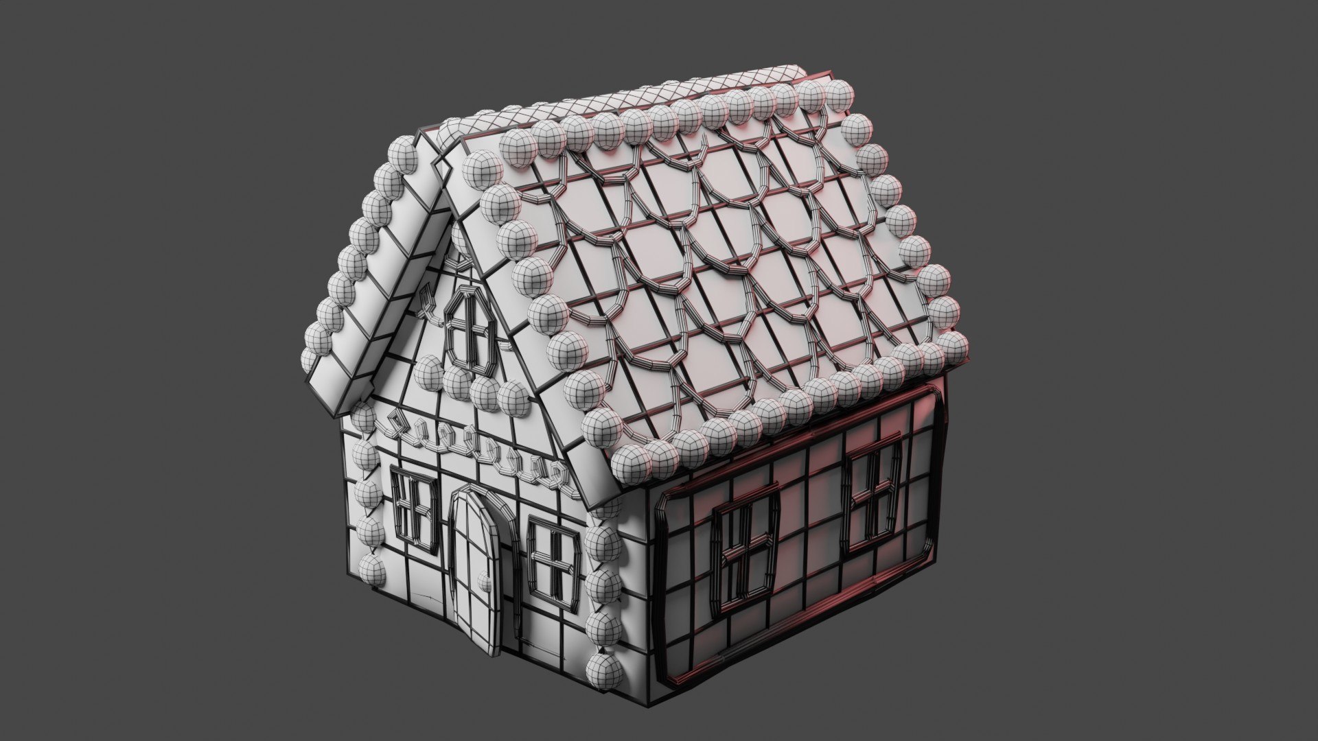 3D Gingerbread House model - TurboSquid 1975321