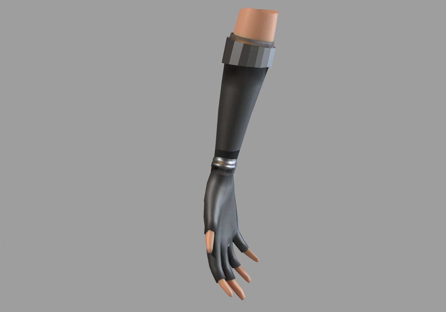 3D Arm With Metal Glove Model - TurboSquid 1887072