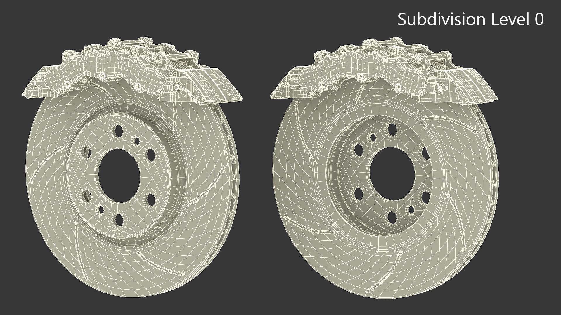 Gray Cast Iron Brake Disc With Caliper 3D - TurboSquid 2389322