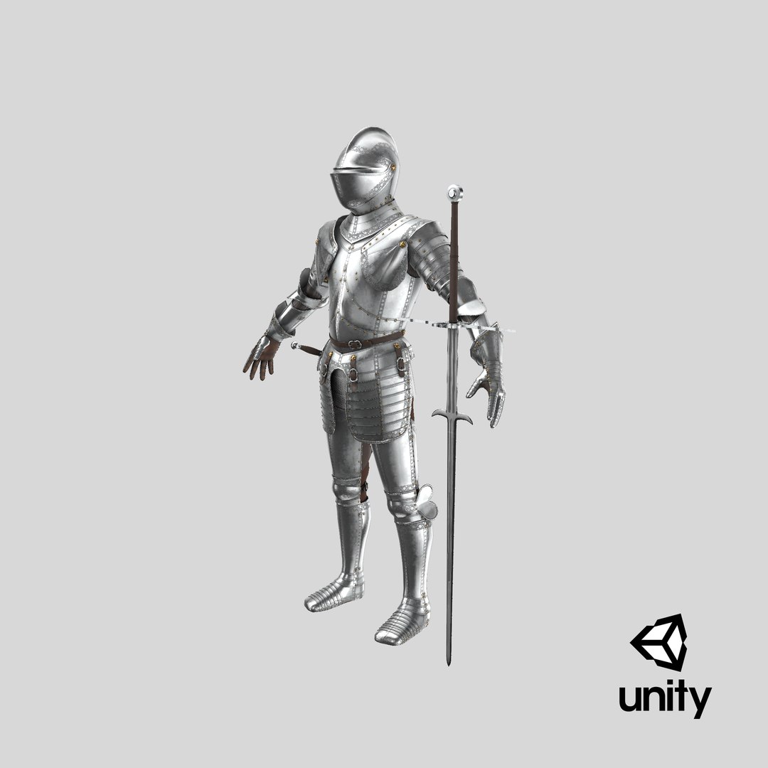 3D polished medieval knight plate armor - TurboSquid 1528514