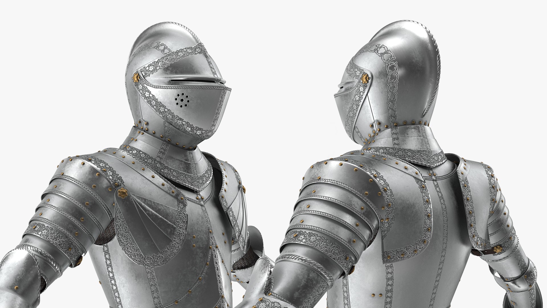 3D Polished Medieval Knight Plate Armor - TurboSquid 1528514