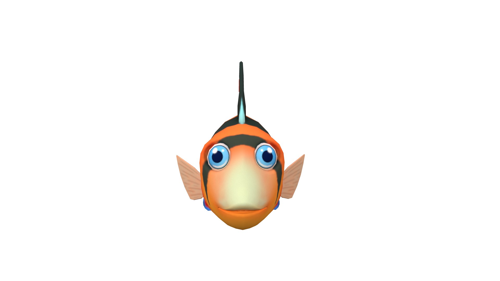 3D Bolivian Butterfly Fish Toon - TurboSquid 1586038