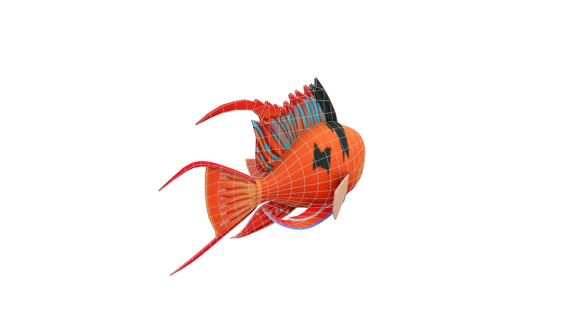 3D Bolivian Butterfly Fish Toon - TurboSquid 1586038