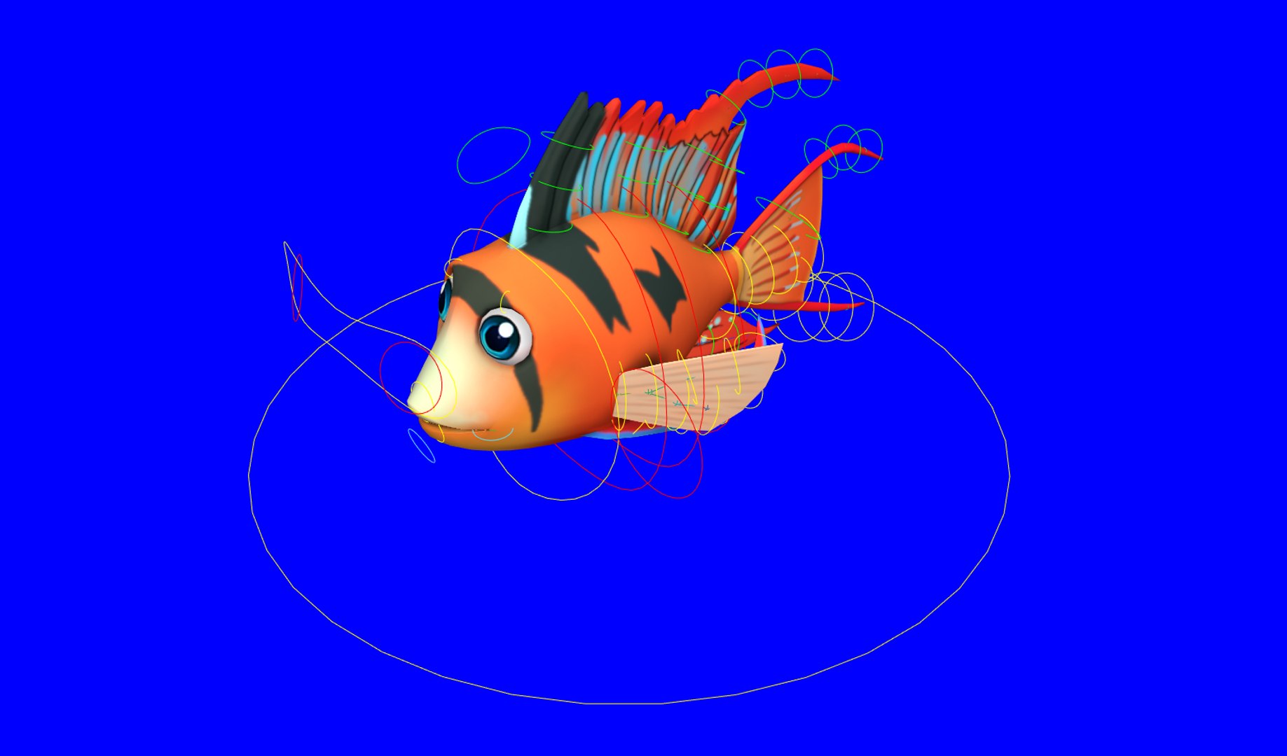 3D Bolivian Butterfly Fish Toon - TurboSquid 1586038