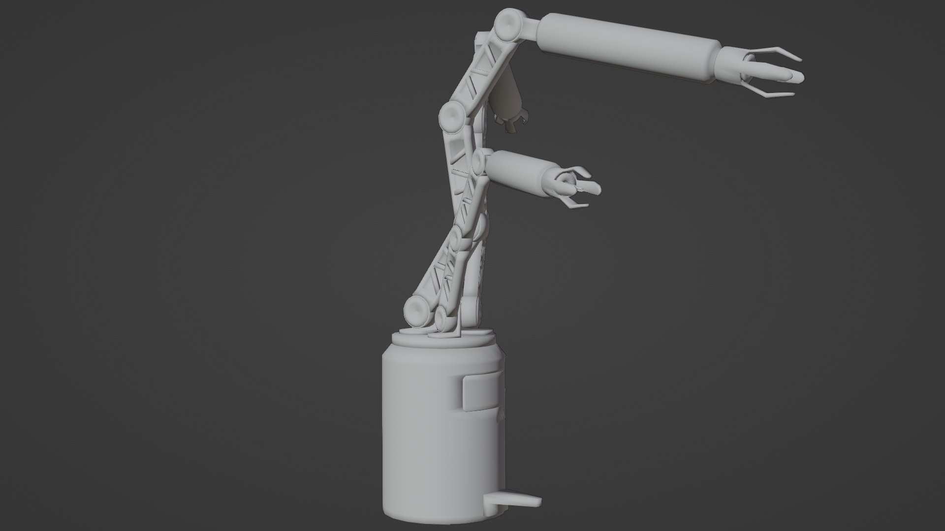Sci-Fi Robot Hand Construction crane VR AR low-poly 3d model 3D model ...