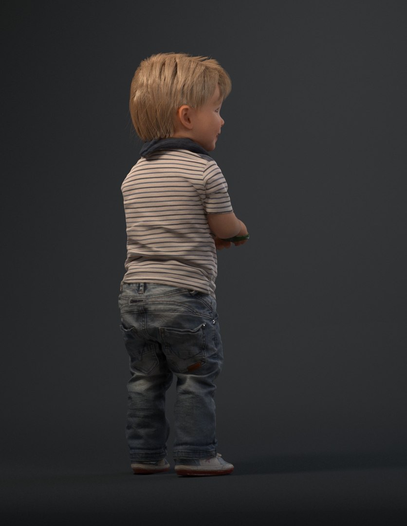 Cute Boy 3d Model