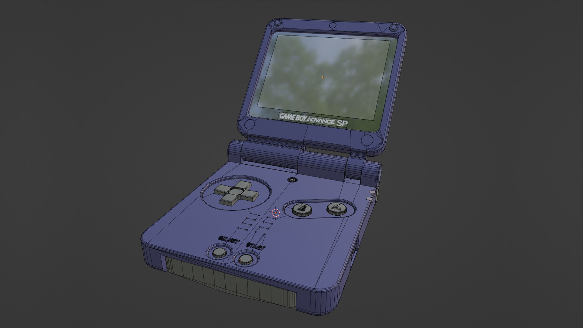 Blue Nintendo Game Boy Advance SP 3D Model - TurboSquid 2017488