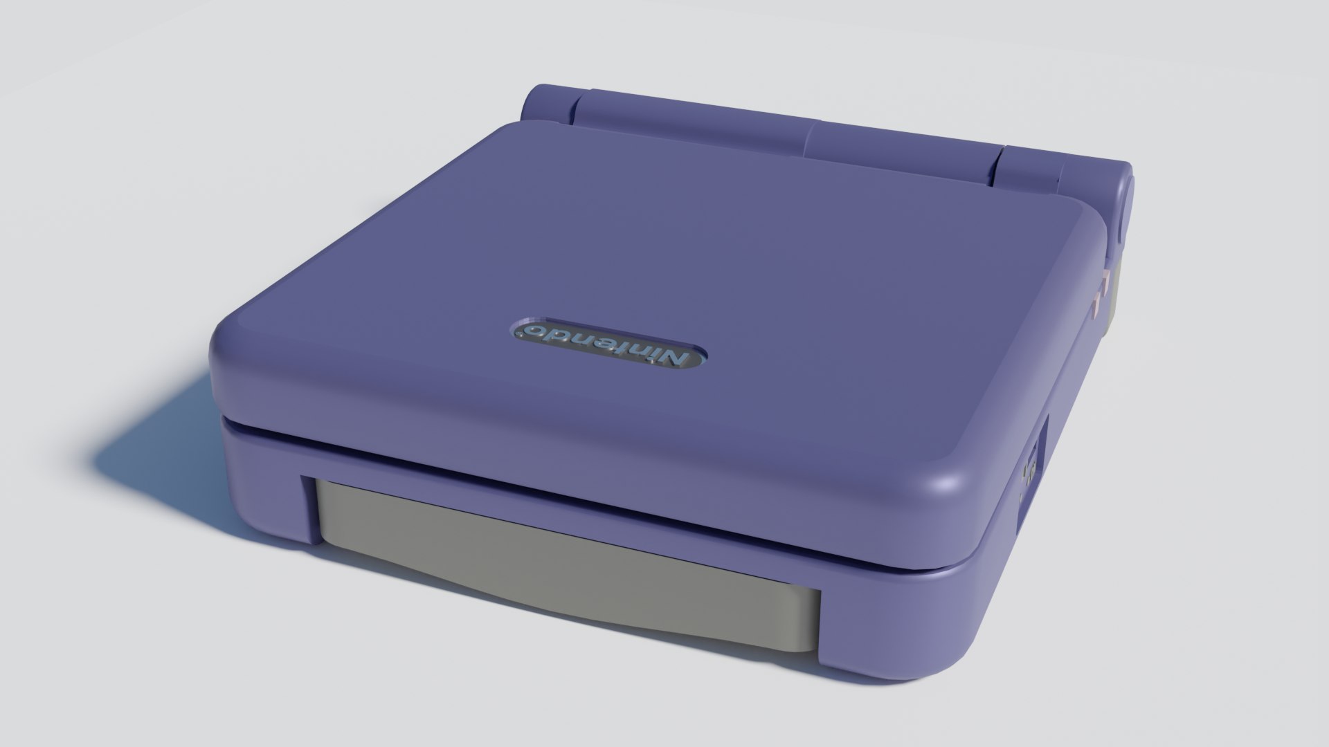 Blue Nintendo Game Boy Advance SP 3D Model - TurboSquid 2017488