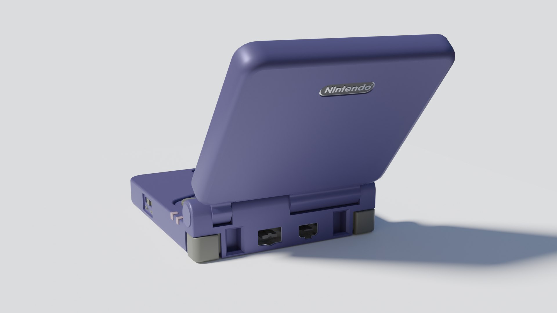 Blue Nintendo Game Boy Advance SP 3D Model - TurboSquid 2017488