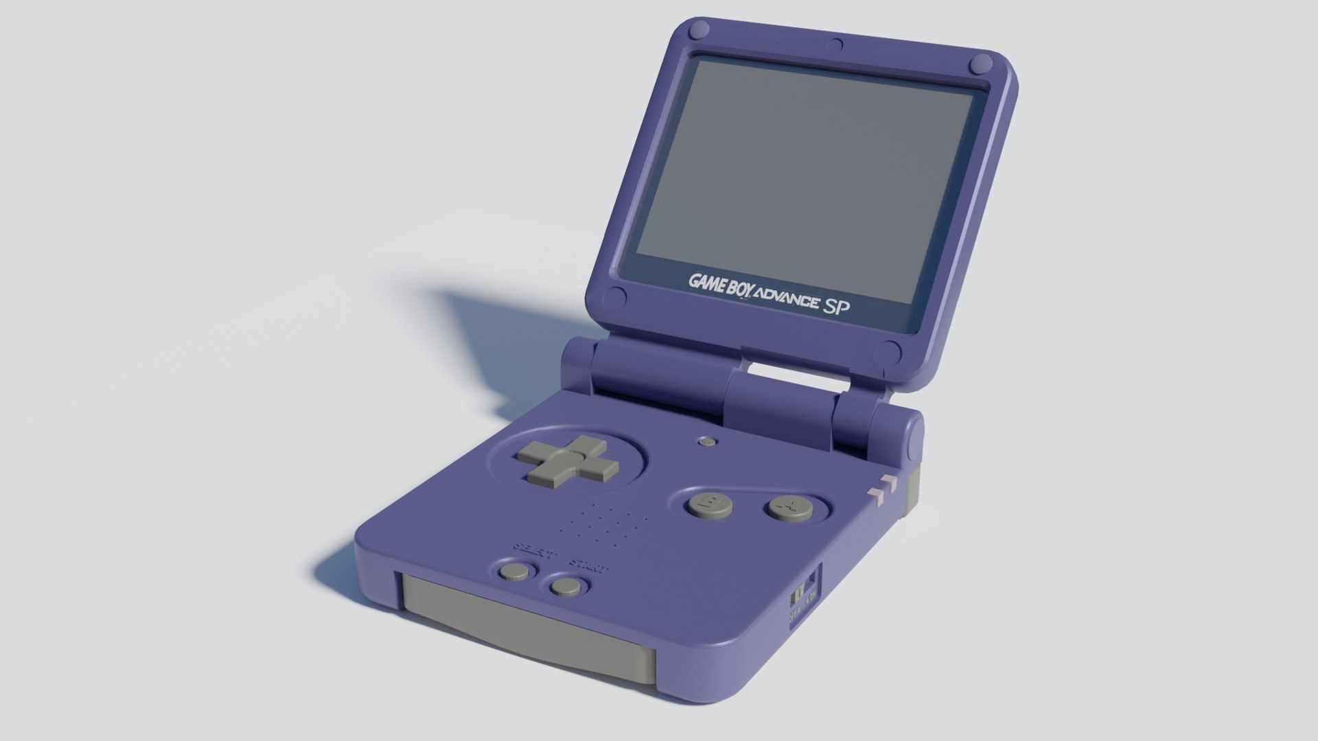 Blue Nintendo Game Boy Advance SP 3D Model - TurboSquid 2017488