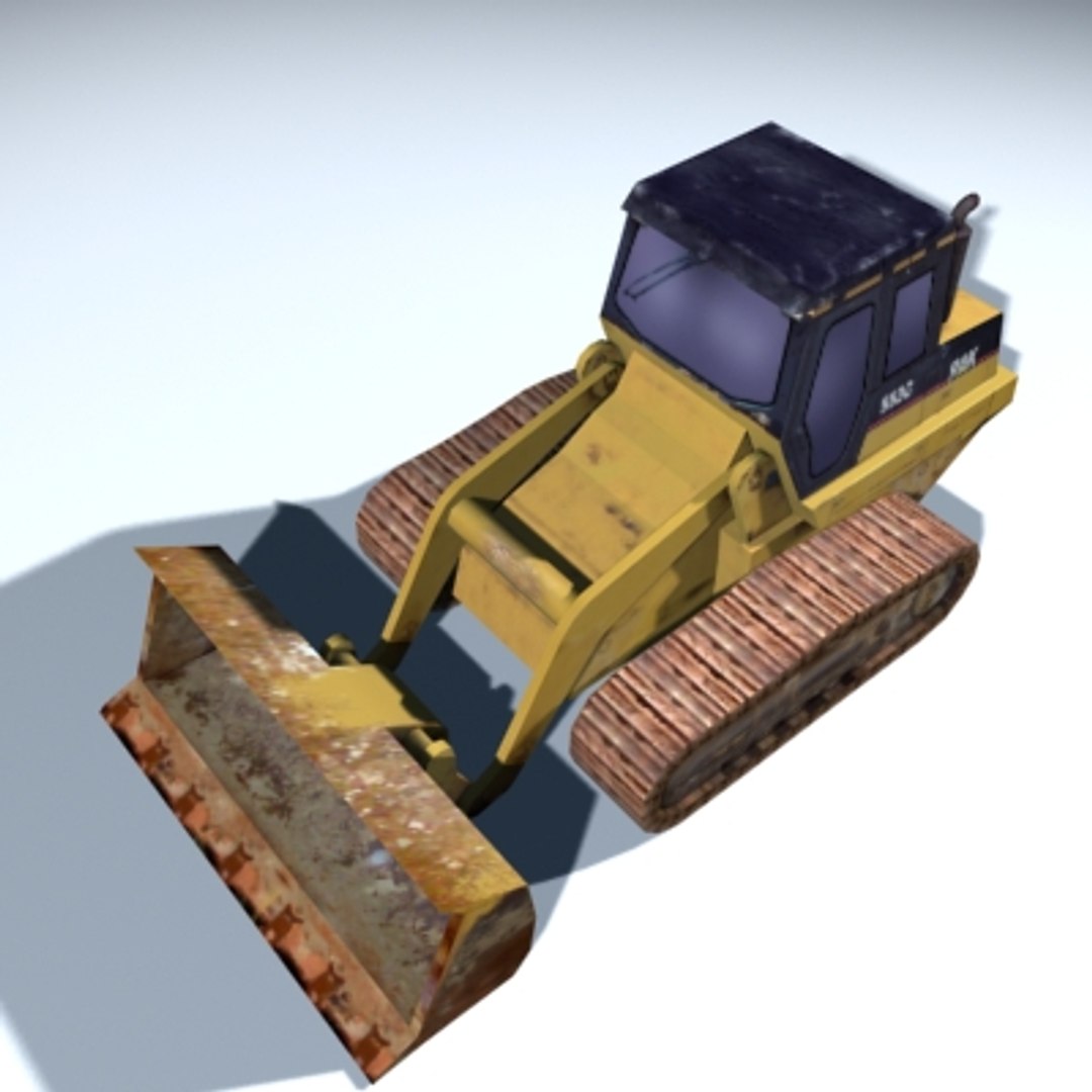 3d Model Bulldozer Construction Sites