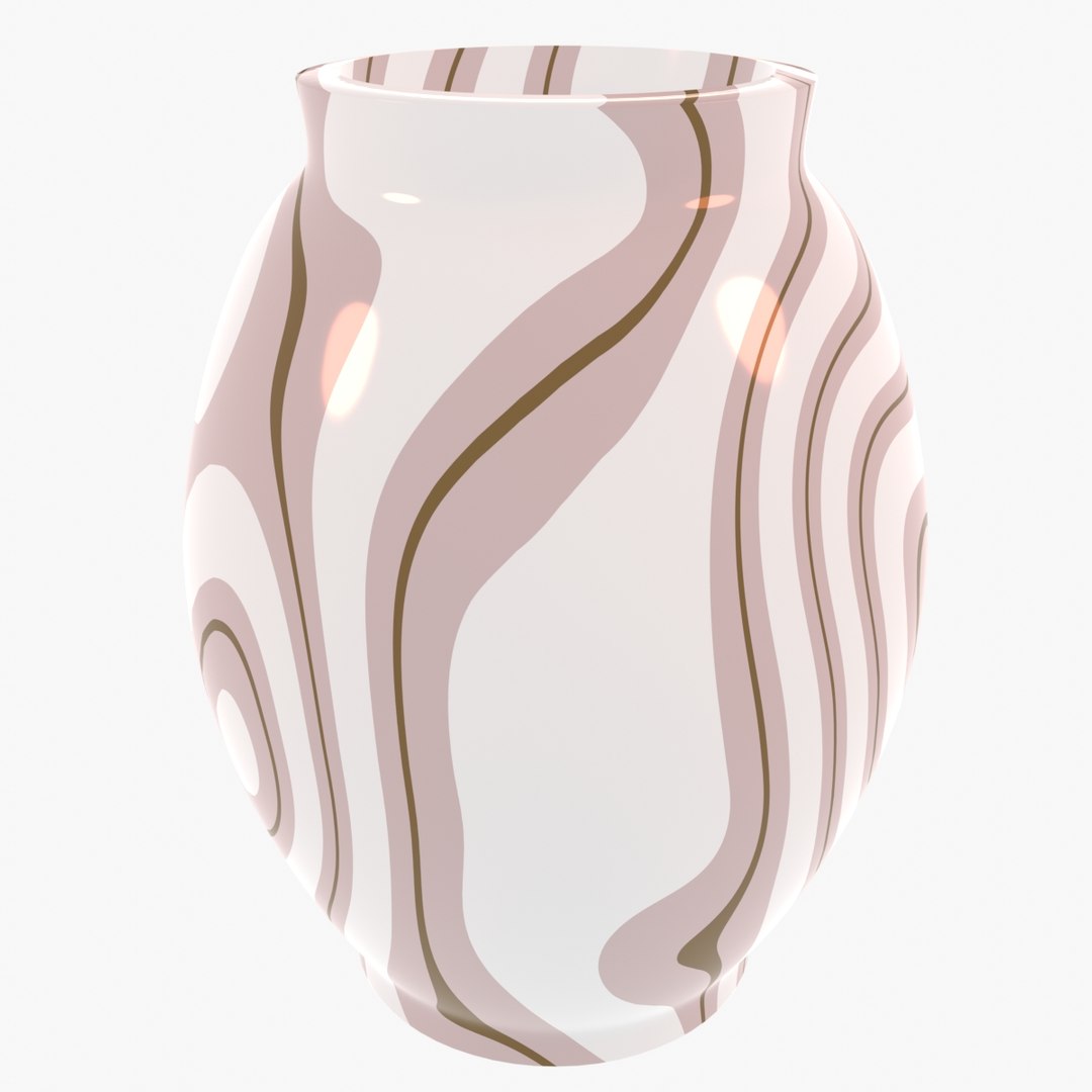 Round Vase 3D Model - TurboSquid 2058804