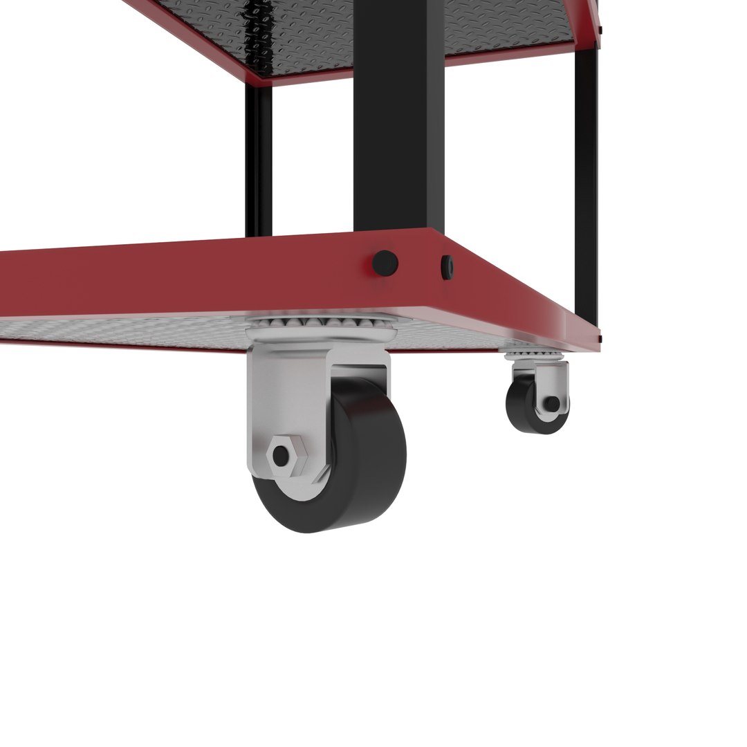 Workshop Service Trolley Open Shelving 3D model - TurboSquid 1791182