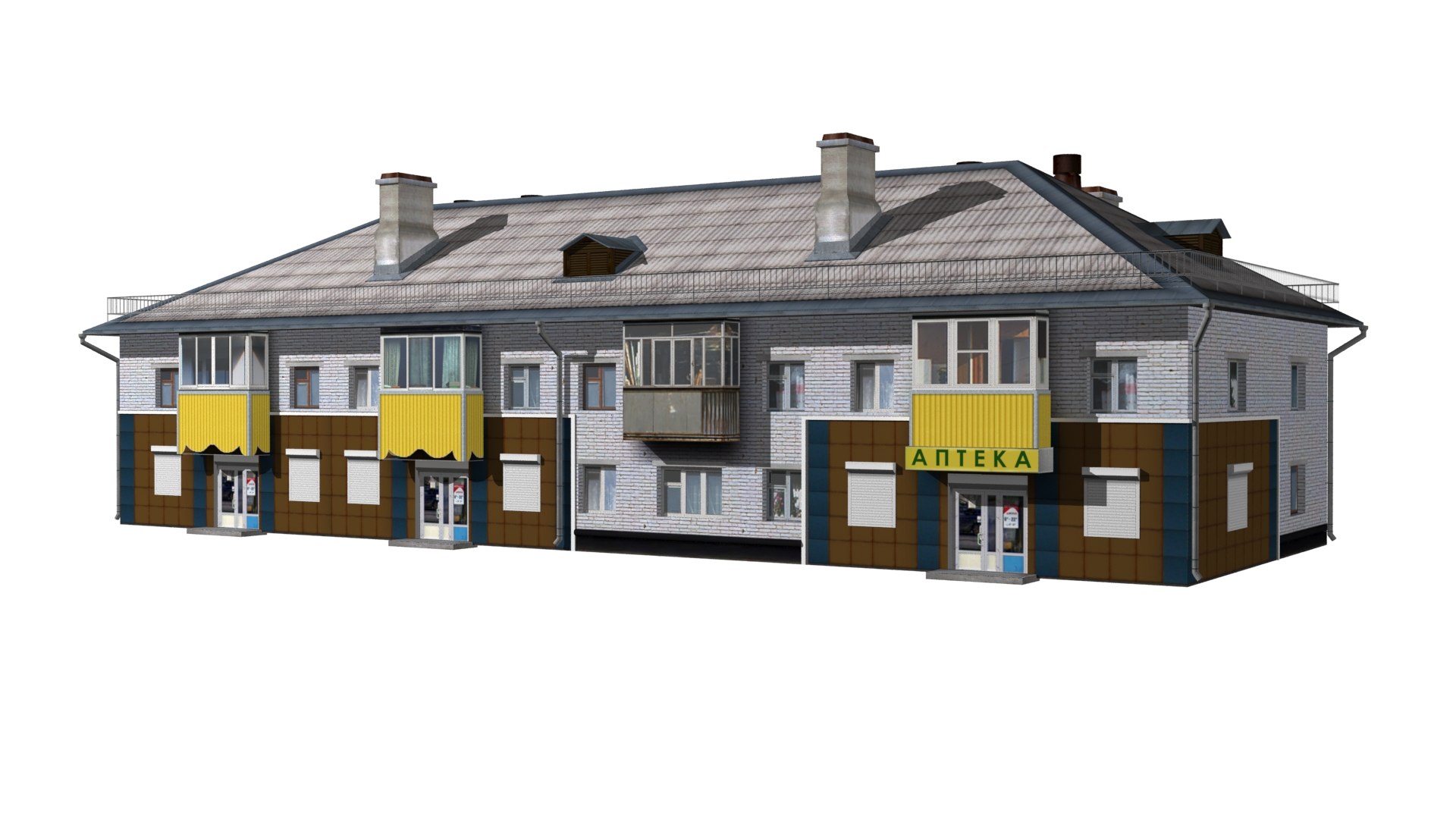 3D Shop Building Model - TurboSquid 1433719