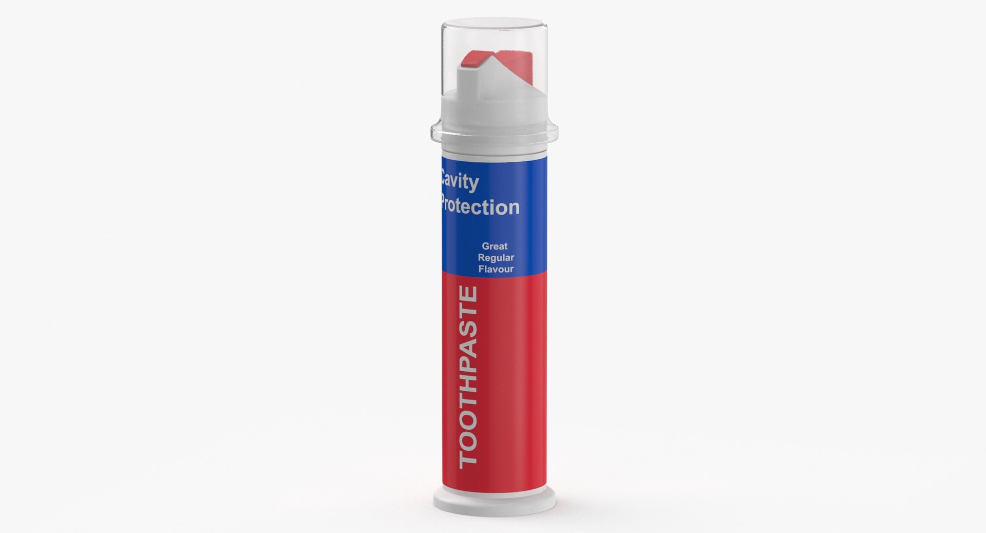 3D Toothpaste 02 Blank And Generic Label Model - TurboSquid 2002689