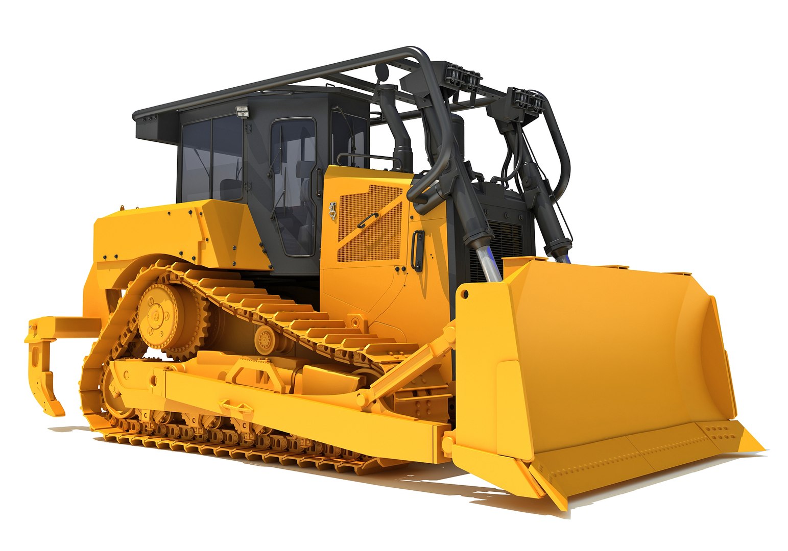 Tracked Dozer 3D - TurboSquid 1896551