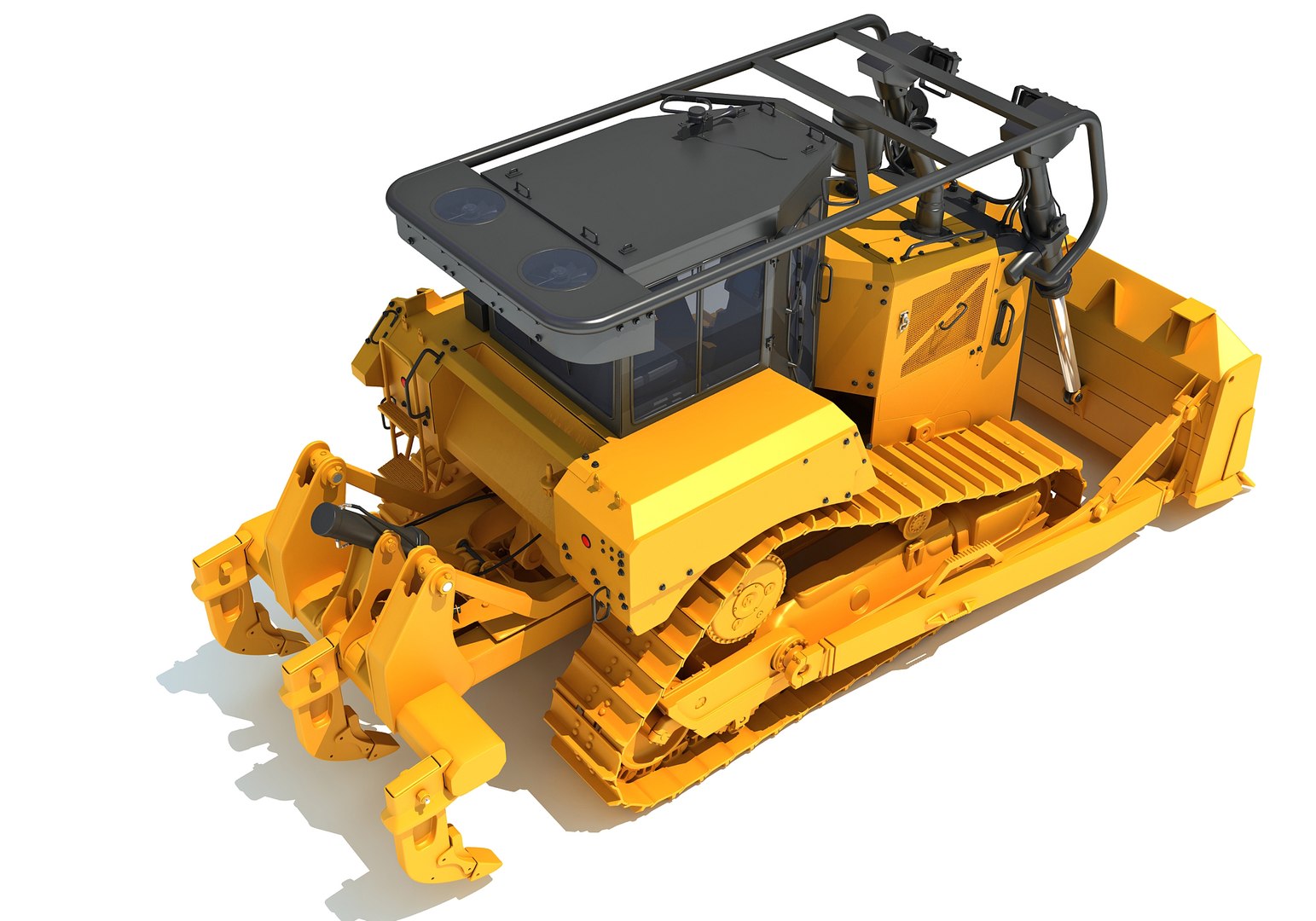 Tracked Dozer 3D - TurboSquid 1896551