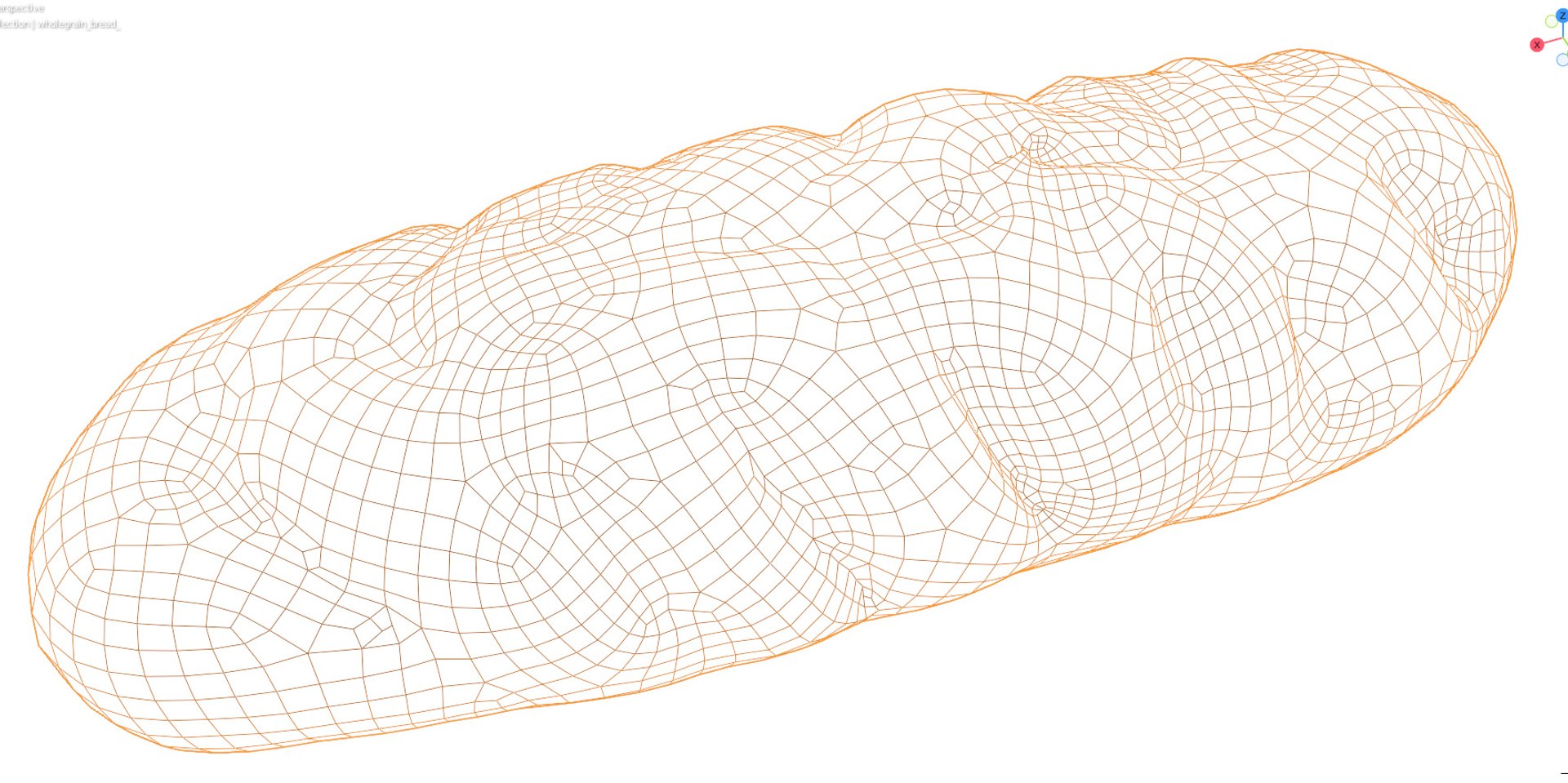 3D Whole Grain Bread With Seeds Model - TurboSquid 1967206