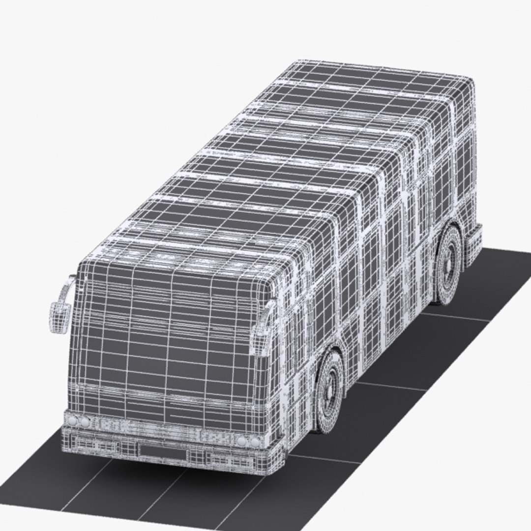 3d Cartoon Bus Car