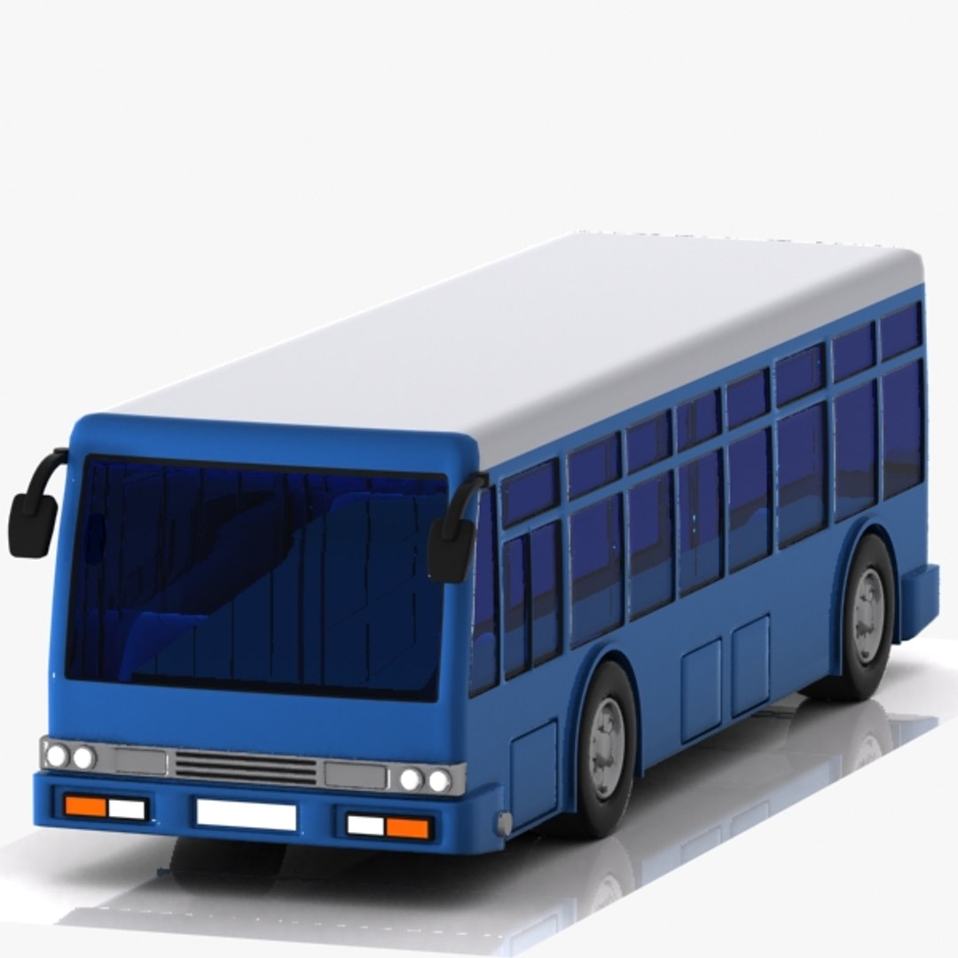3d Cartoon Bus Car