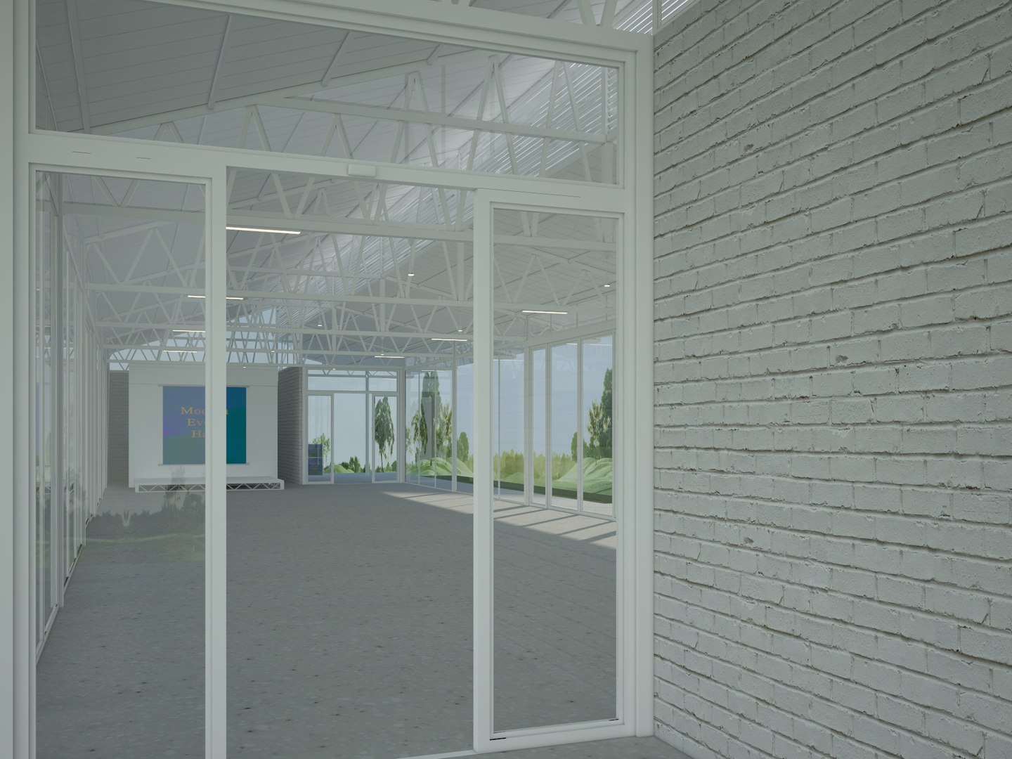 3D Modern Event Hall - TurboSquid 2176348