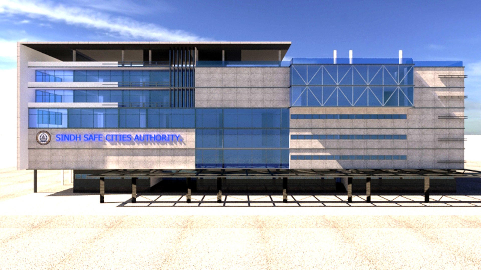 Office Building Safe City Authorities 3D - TurboSquid 2151925