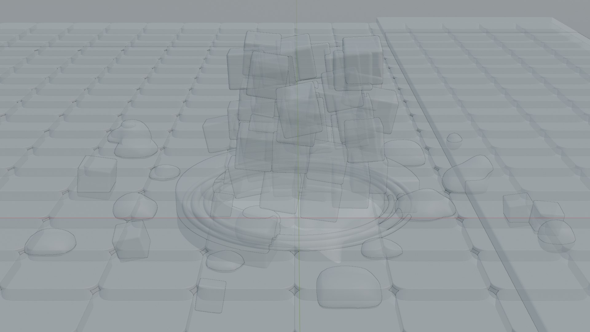 Ice-cubes Fountain On A Tiles Floor 3D Model - BLEND 3D Model ...
