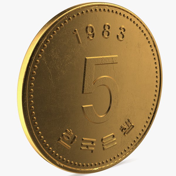 3D South Korea 5 Won 1983 Coin - TurboSquid 1760151