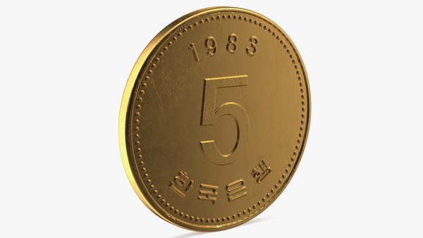 3D South Korea 5 Won 1983 Coin - TurboSquid 1760151