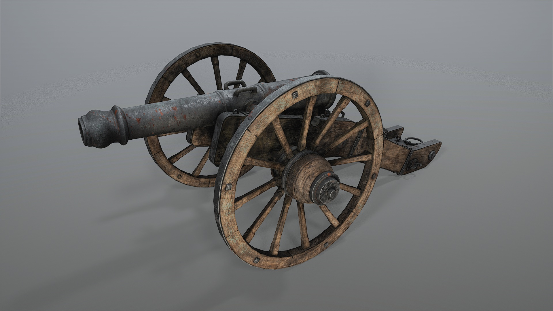Field Cannon 3D - TurboSquid 2197557