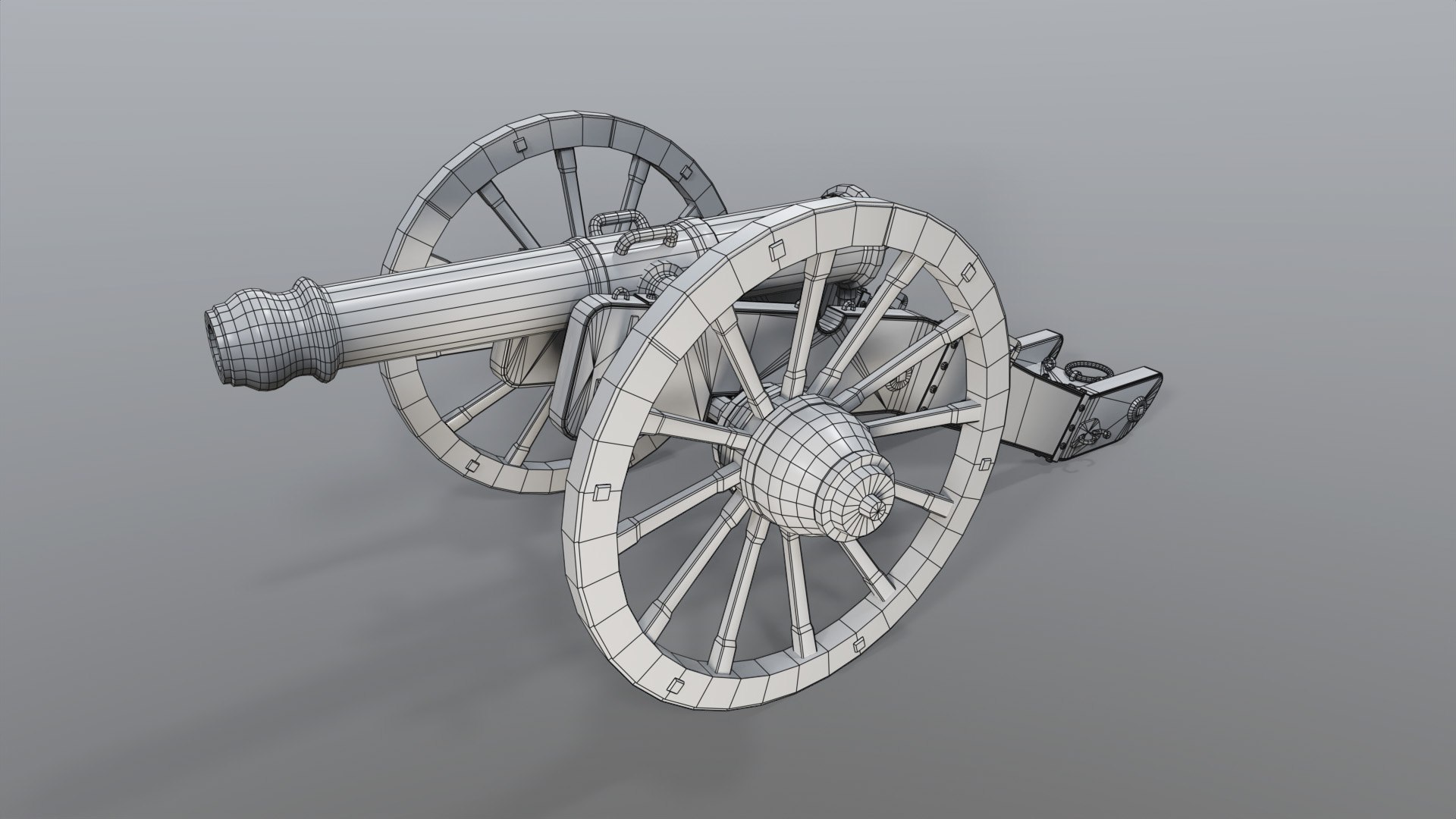 Field Cannon 3D - TurboSquid 2197557