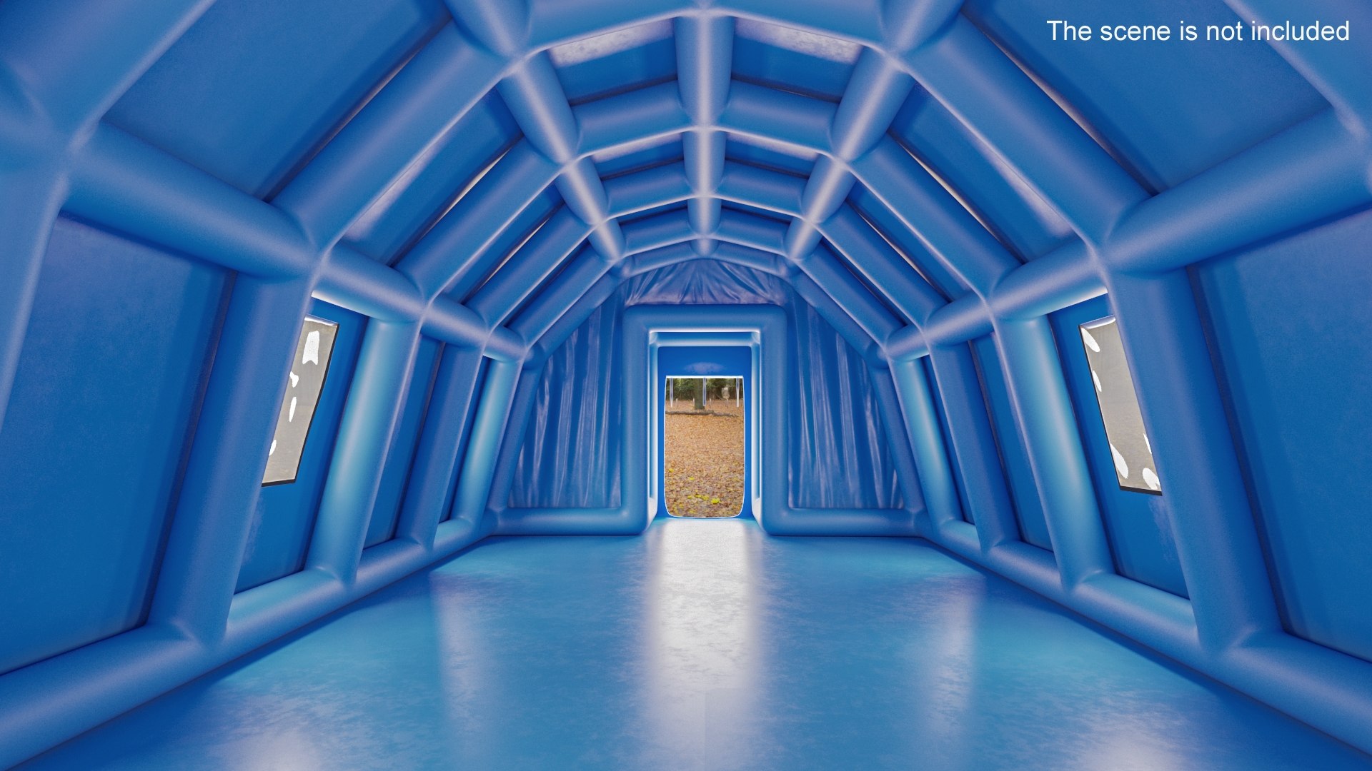Blue Airfull Inflatable Medical Tent Open 3D Model - TurboSquid 2249677