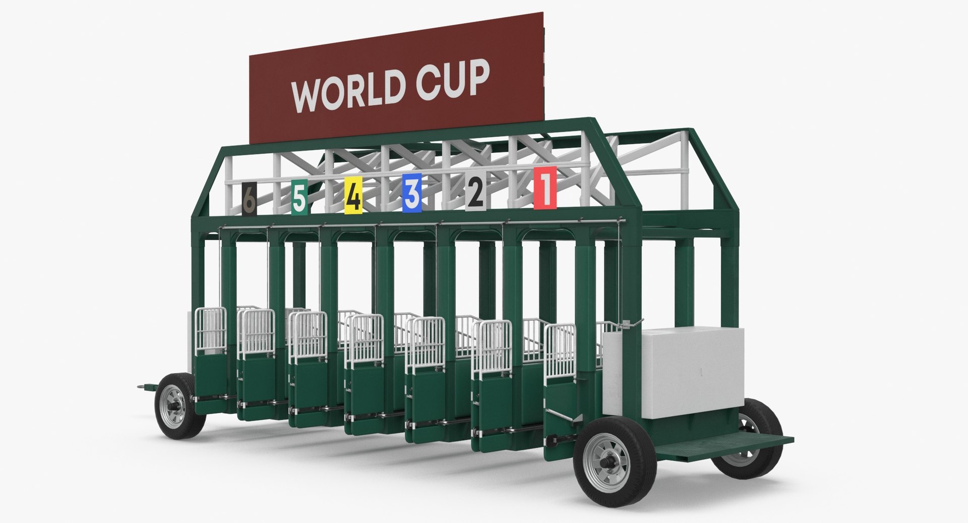 Horse racing starting gates 3D - TurboSquid 1629307