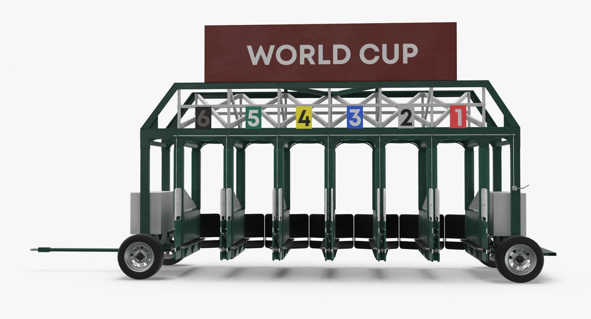 Horse racing starting gates 3D - TurboSquid 1629307