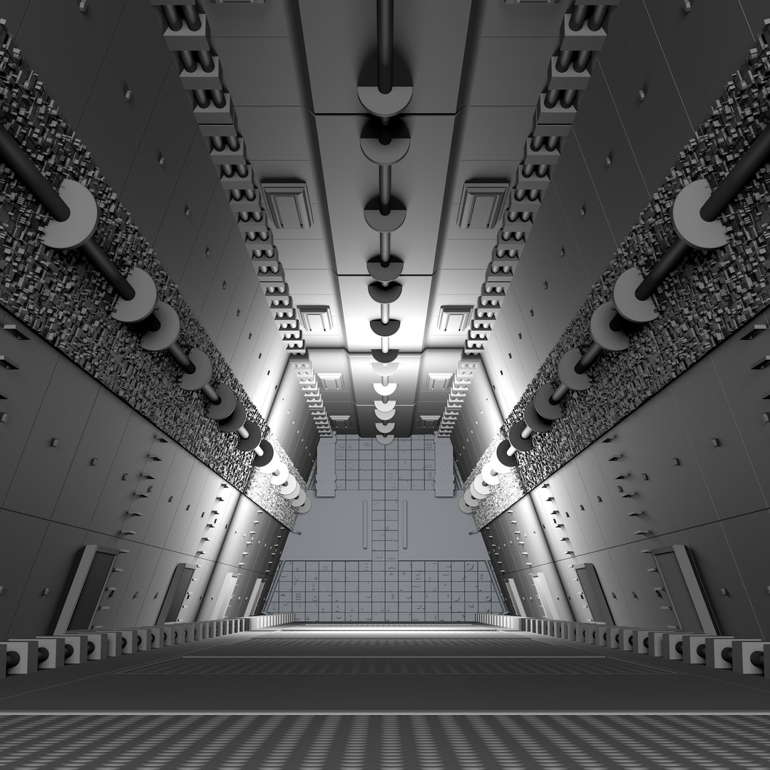 Liminal Space Detailed Sci Fi Corridor 3D Model - TurboSquid 2176610