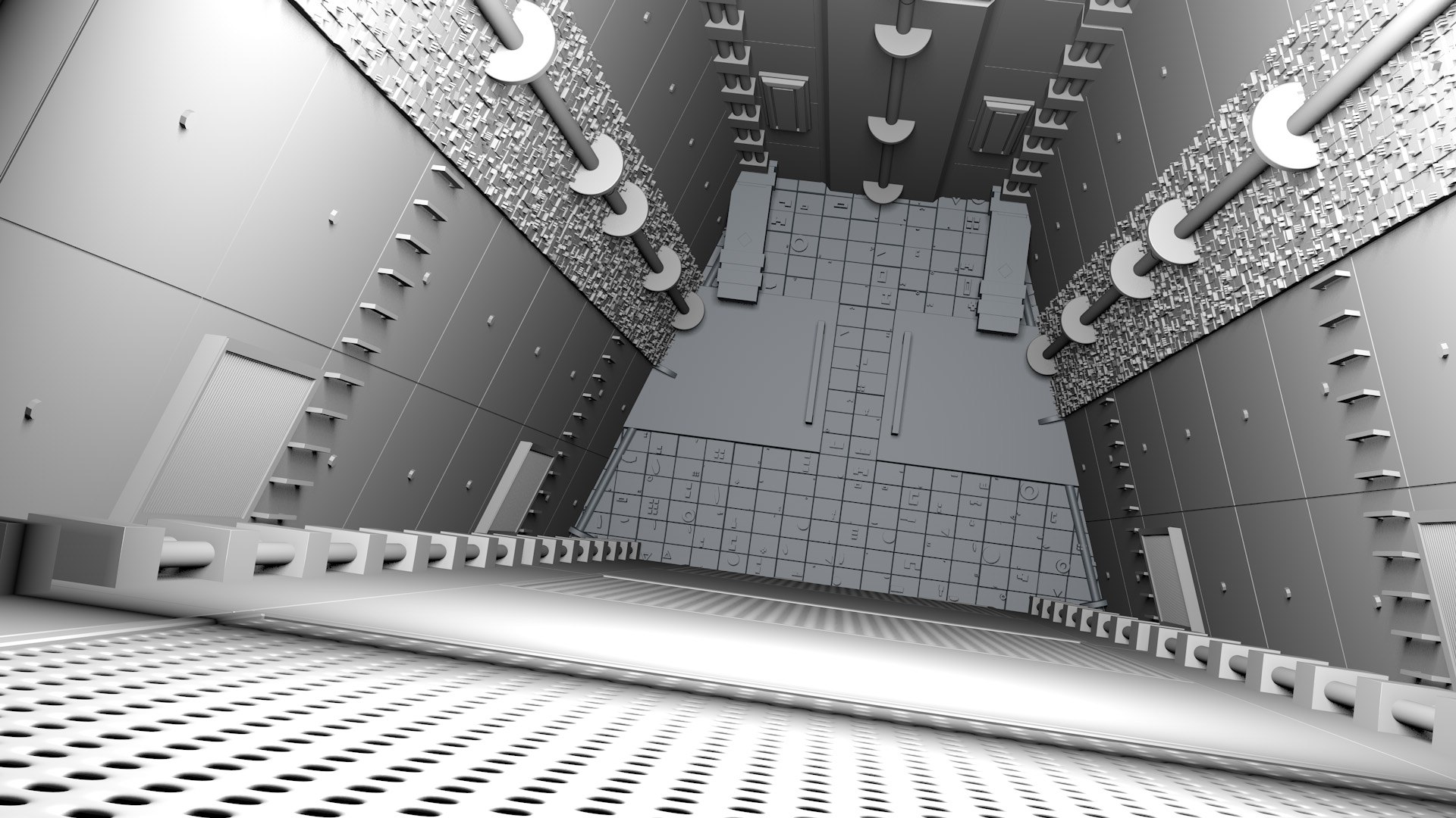 Liminal Space Detailed Sci Fi Corridor 3D Model - TurboSquid 2176610