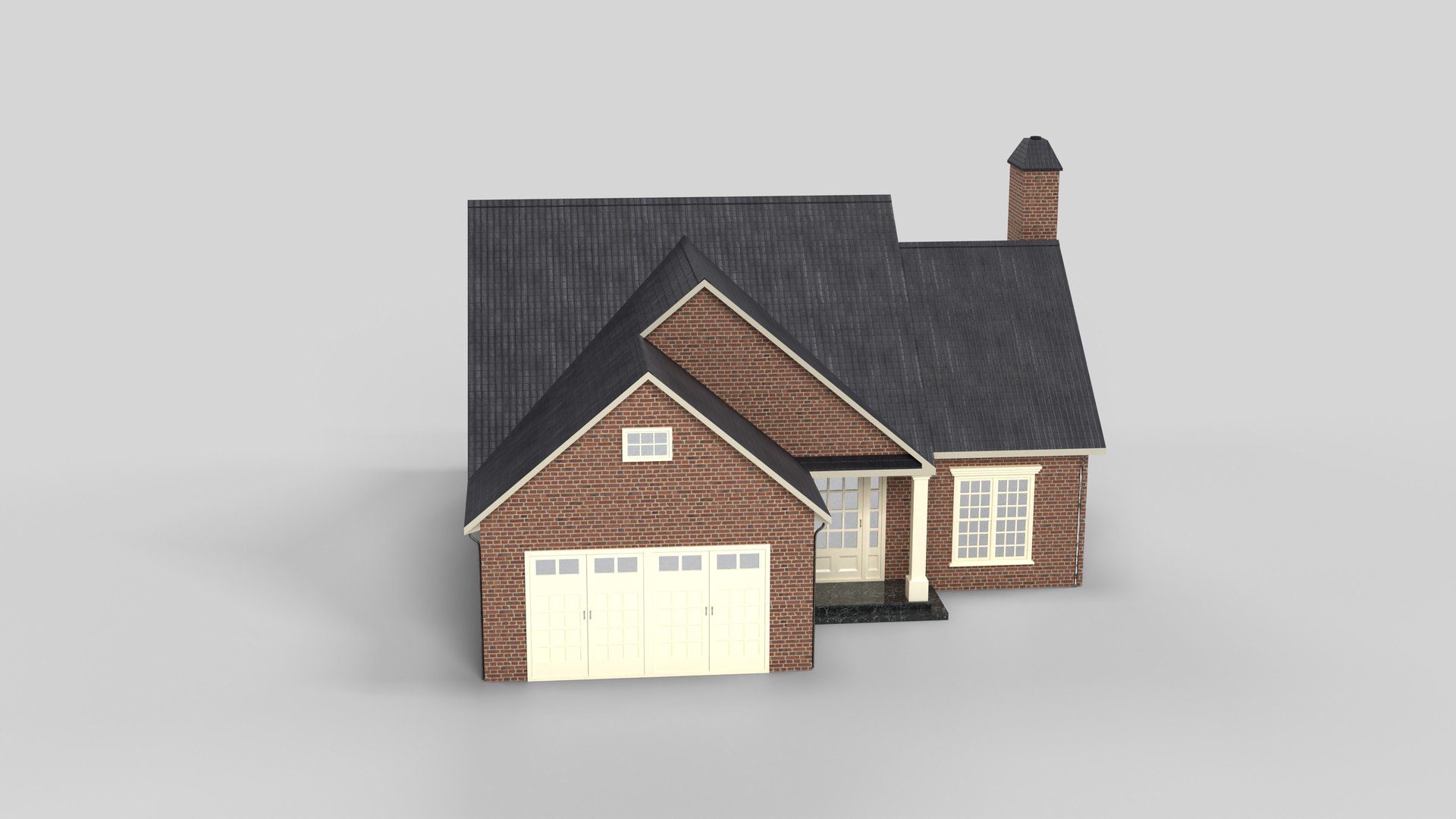 3D Model Neighborhood Houses Collection 10 Pack T4 - TurboSquid 2215584