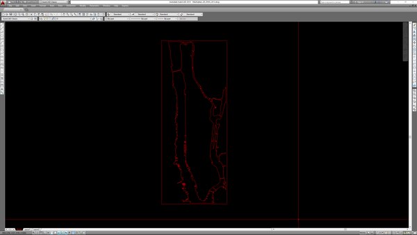 Manhattan Map 2D to 3D with CNC Cutting model - TurboSquid 1835281