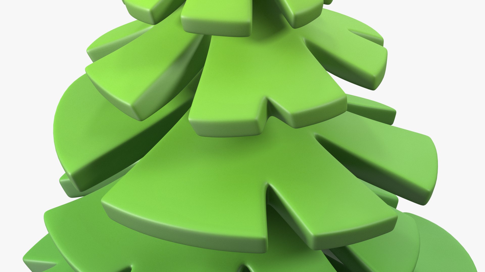 Fur Tree Cartoon Style Simple Coloring model - TurboSquid 2169092