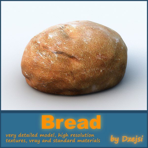3d bread model