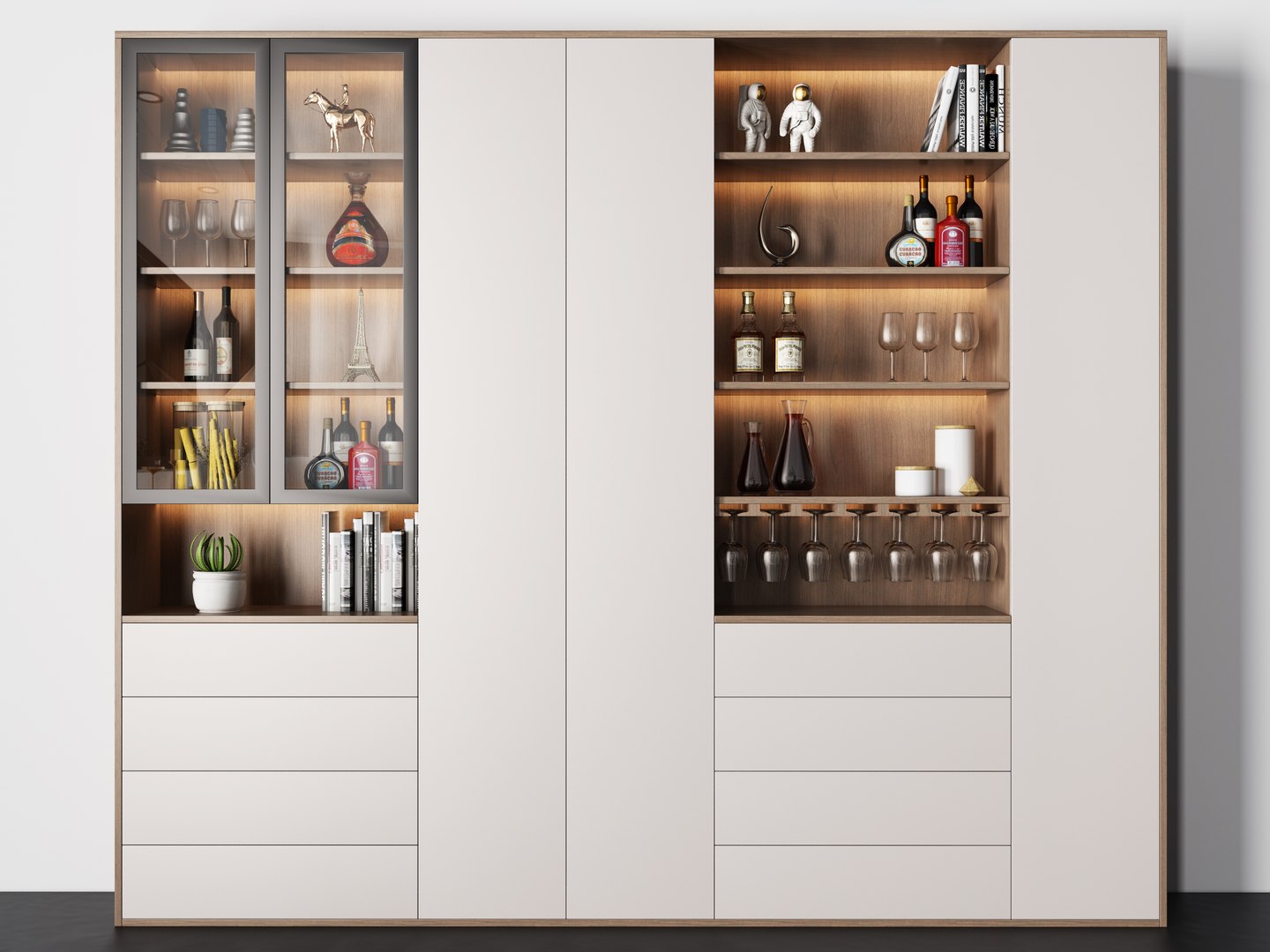Modern Wine Cabinet 3D model - TurboSquid 2124181 Modern Wine Cabinet 3D model - TurboSquid 2124181