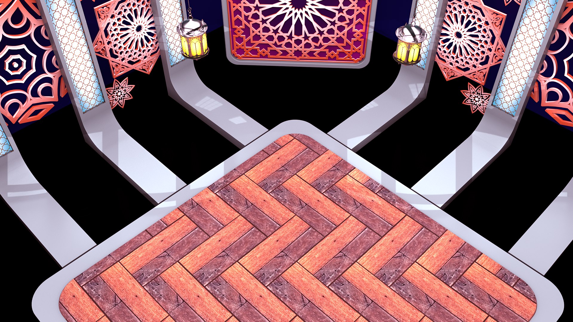 Virtual Islamic Set 3D Model - TurboSquid 1751484