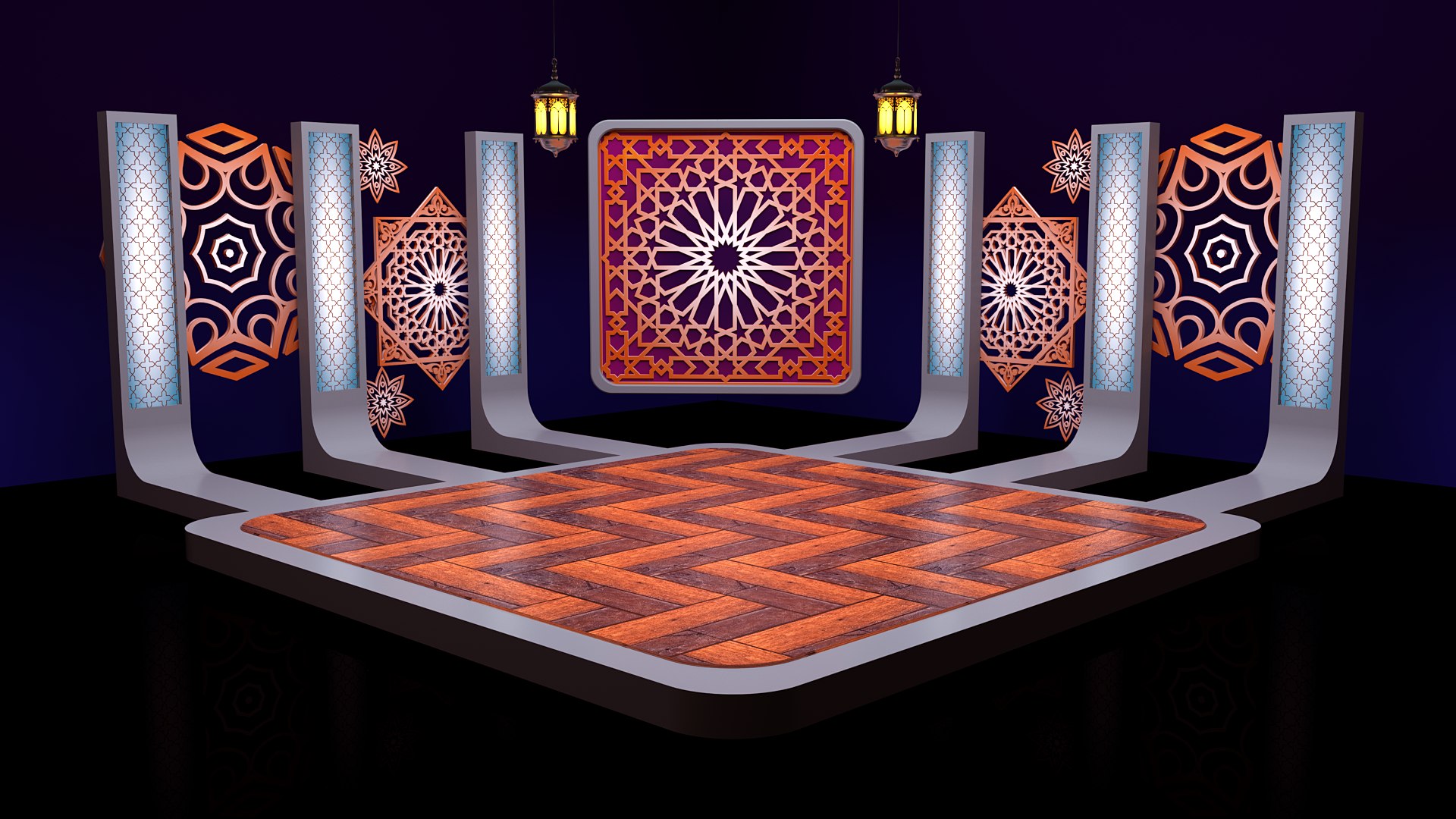 Virtual Islamic Set 3D Model - TurboSquid 1751484