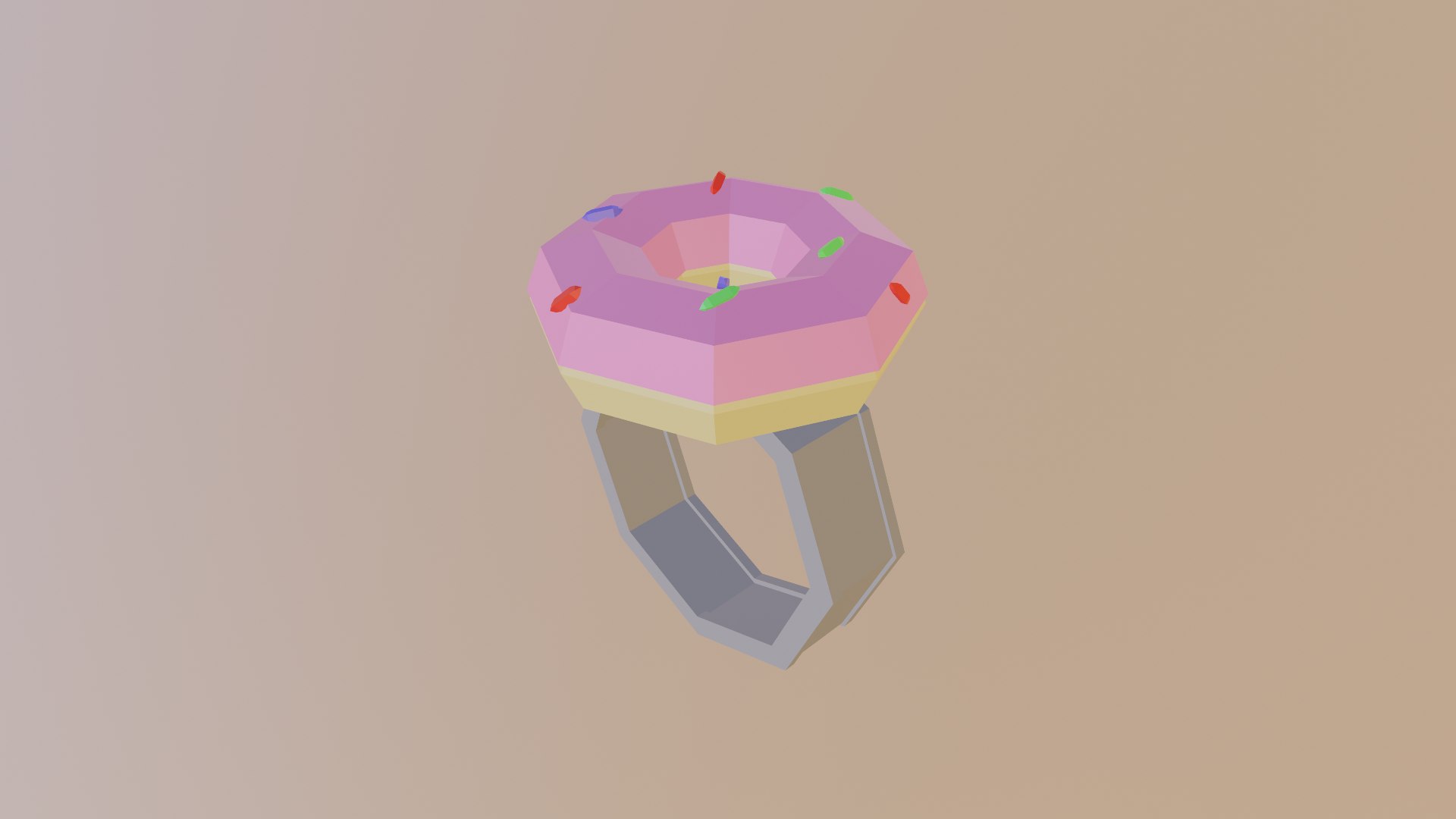 Free 3D Ring Doughnut Model - TurboSquid 1446100