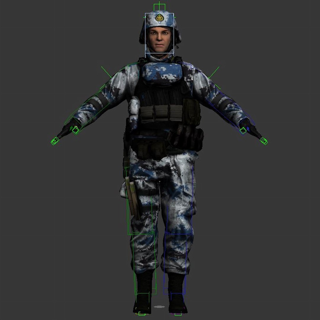 3D Pla Chinese Soldier - TurboSquid 1668803