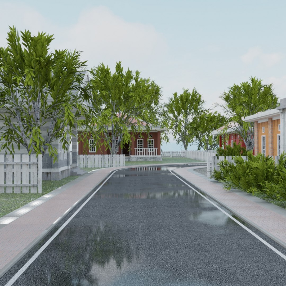 3D Small Town City Buildings - TurboSquid 1466063
