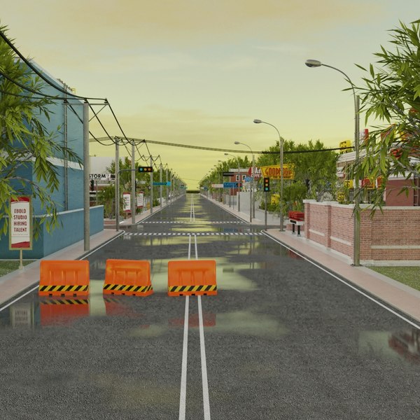 3D small town city buildings - TurboSquid 1466063