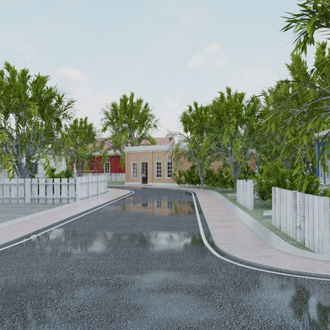 3D Small Town City Buildings - TurboSquid 1466063