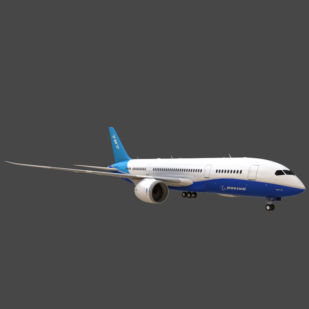 boeing 787-8 dreamliner 3d model