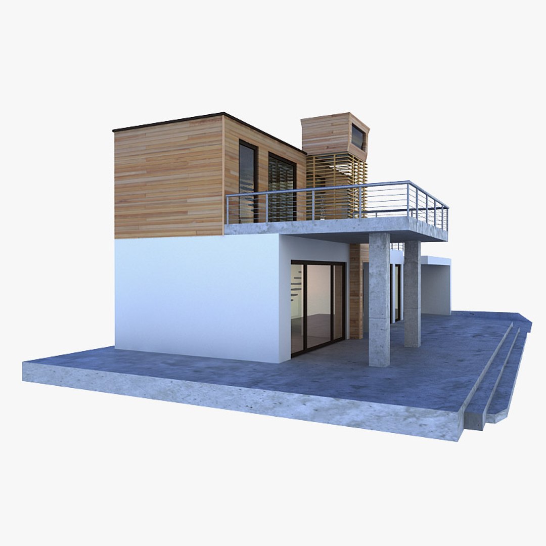 House Modern 3d Obj